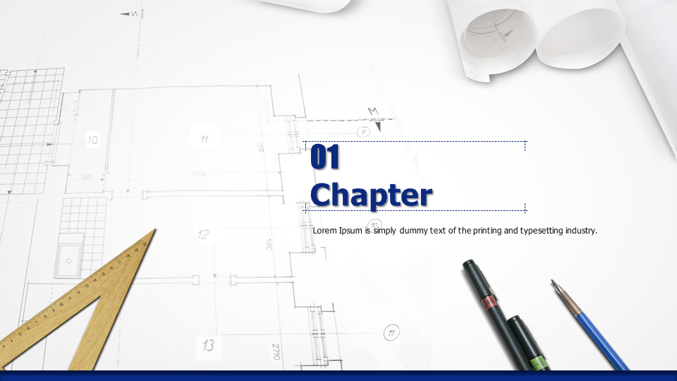 Blueprint PowerPoint Template Wide – Goodpello