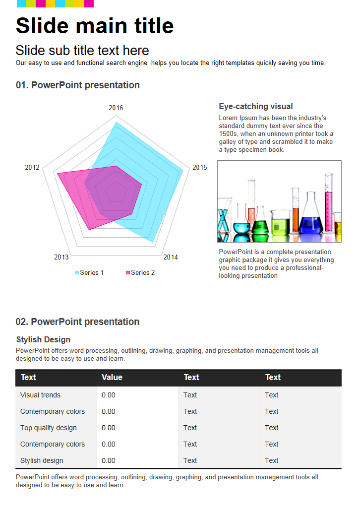 Chemistry Lab Vertical Presentation Template – Goodpello