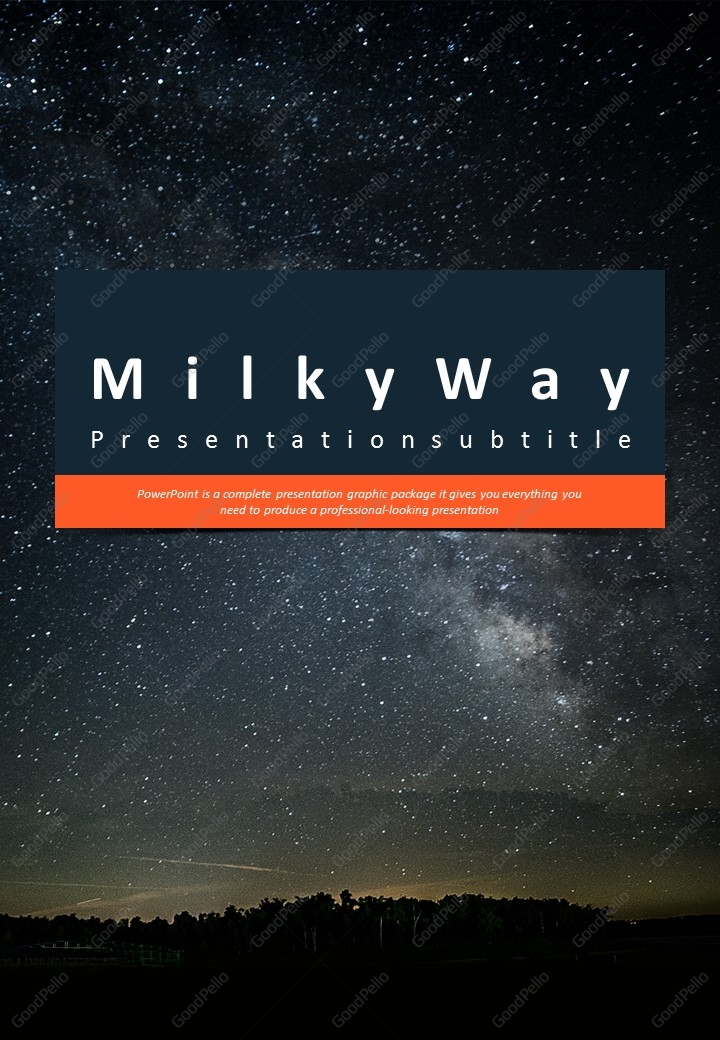 Milky Way Vertical PPT | Goodpello