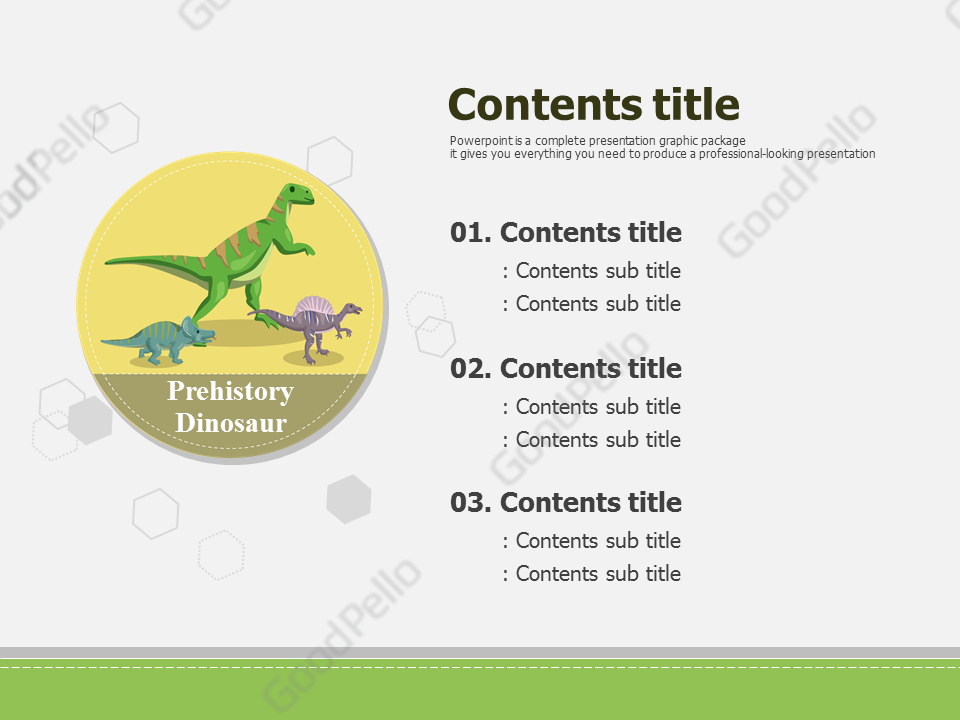 Dinosaur PowerPoint Template | 고퀄리티 프레젠테이션 템플릿 굿펠로