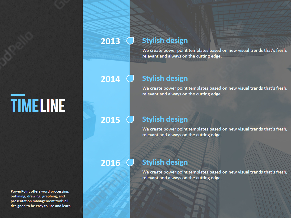 Modern Black PowerPoint Template | | 고퀄리티 프레젠테이션 템플릿 굿펠로